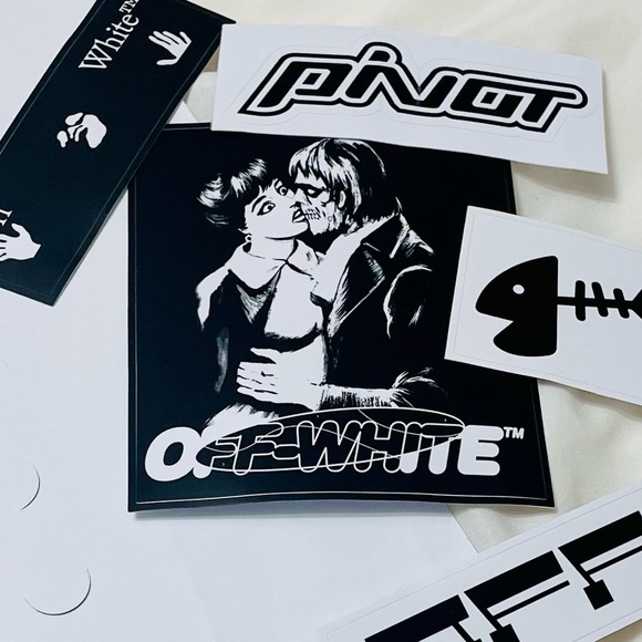 Off-White | Accents | Offwhite Sticker Set Kiss 2 Limited Edition ...
